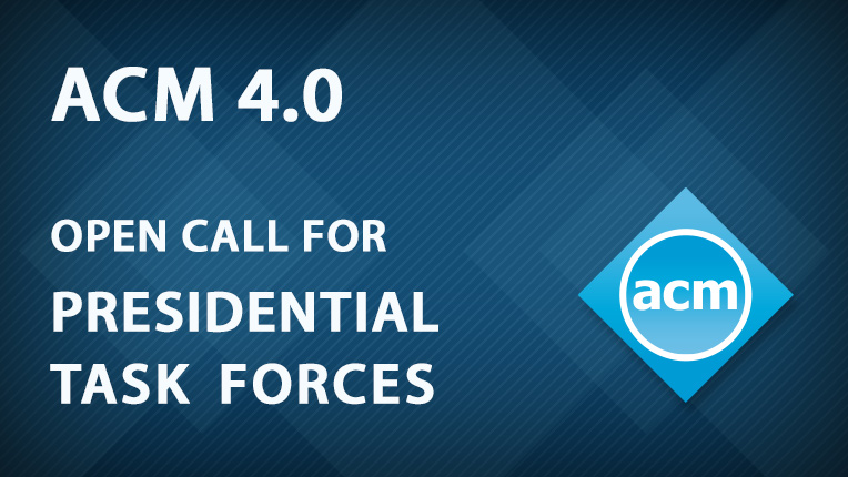 Open Call for Volunteers for Presidential Task Forces